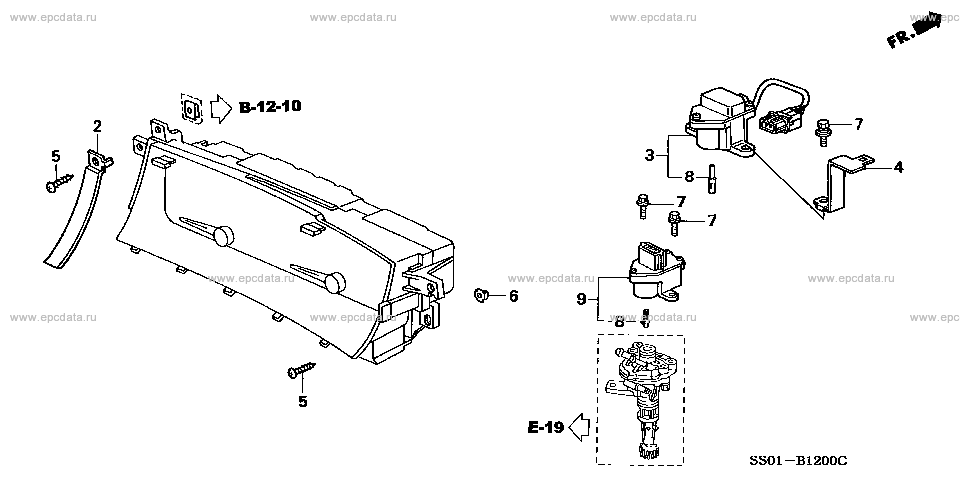 Speed sensor for Honda Prelude BA, BB, 4 generation, restyling 09.1993 ...